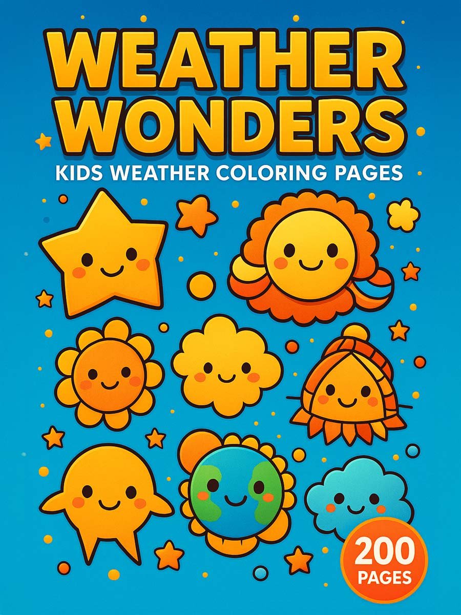 Weather Wonders – 200 Weather & Season-Themed Coloring Pages - Coloring ...